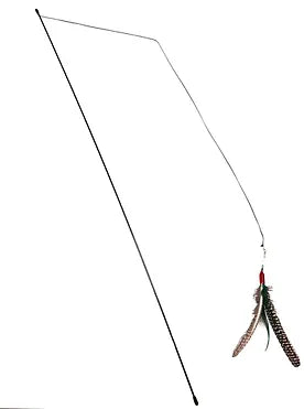 Go Cat Da Bird Feather Teaser Cat Toy (Assorted Colors)