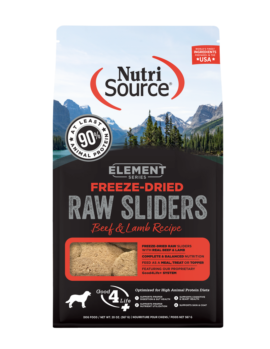 NutriSource Element Series Beef and Lamb Recipe Freeze-Dried Raw Dog F