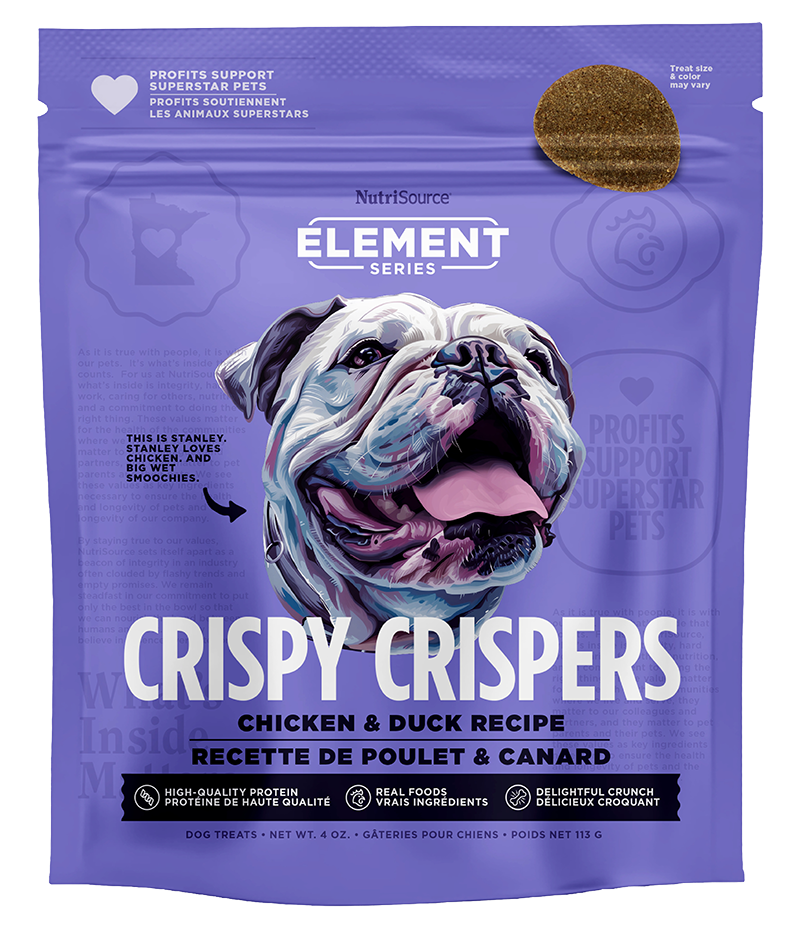 NutriSource Element Series Crispy Crispers Chicken & Duck Dog Treats