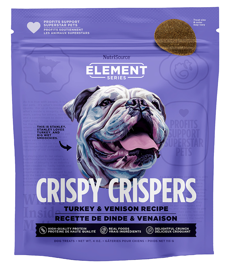 NutriSource Element Series Crispy Crispers Turkey & Venison Dog Treats