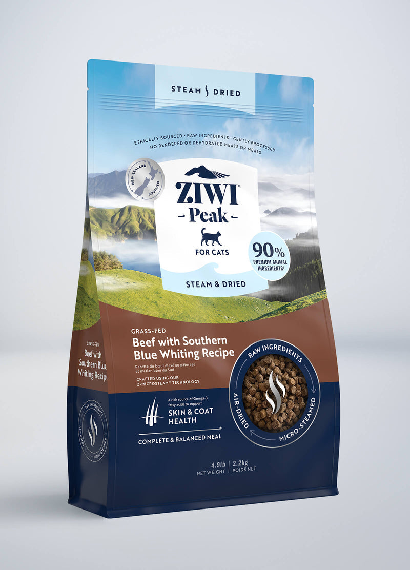 ZIWI Peak Steam & Dried Beef with Southern Blue Whiting Recipe Air-Dri