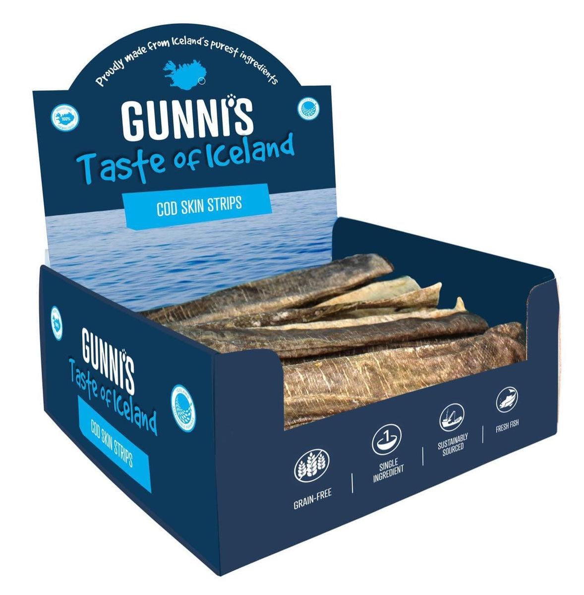 Gunni's Cod Skin Strip Chews for Dogs